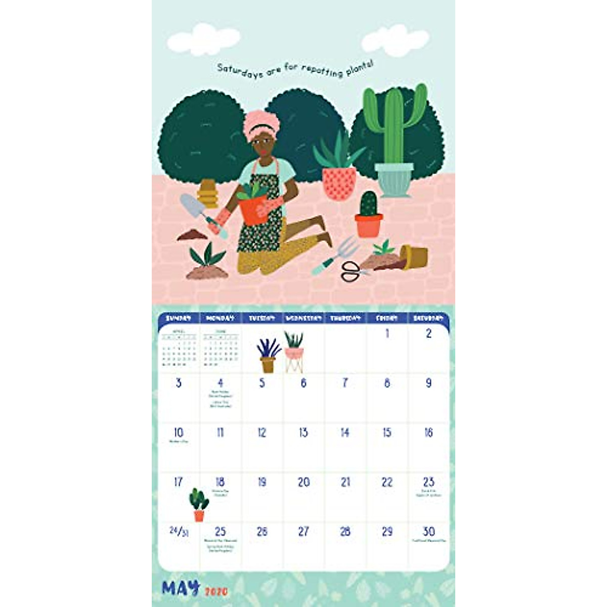 Crazy Plant Lady Mini Wall Calendar 2020