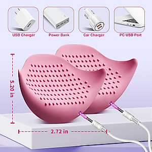 Nipple Vibrator Sex Toy - Vibrating Nipple Clamps Sucking Stimulator with 10 Powerful Vibration Modes App Remote Control, Adult Sex Toys Games Clitoral for Women Men Couples