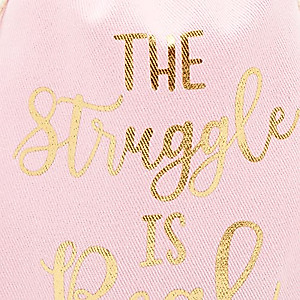 Sparkle and Bash Pink Drawstring Hangover Kit Gift Bags for Bachelorette Party Favors (5 x 7 In, 12 Pack)