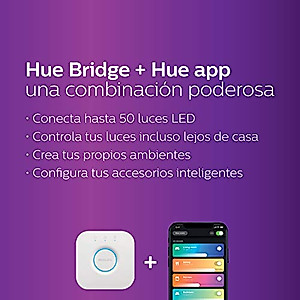 PHILIPS Hue Go White and Color Portable Dimmable LED Smart Light Table Lamp (Requires Hue Hub, Works with Alexa, HomeKit and Google Assistant), White