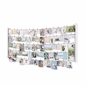 Umbra Hangit Picture Frame and Wall Decor Set for Photos, 26" x 60", White