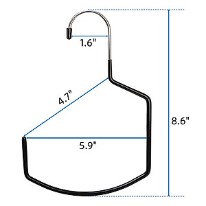 Mezchi 15 Pack Scarf Ring Hangers, 8 Inch Large Size Purse Hanger Hooks, Non-Slip Belt Hanger for Closet, Sturdy Metal Closet Hooks for Hanging Bags, Purses, Belts, Scarfs
