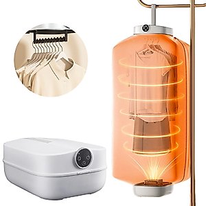 Portable Clothes Dryer, Mini Laundry Dryers with Timer Function, Small Compact Foldable Electric Drying Machine with Dry Bag for Travel, RV, Home, Apartment