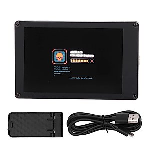 Mini Monitor, High Compatibility 3.5in IPS Monitor Portable PC Extended Monitor LCD Display Subscreen USB Connection, Compact Monitor Extender with Bracket for Raspberry PI USB AIDA64