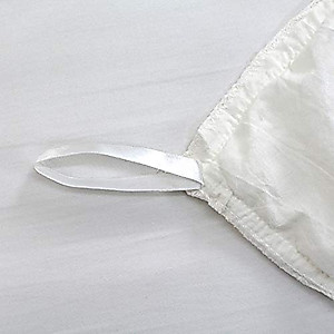 Softta Girls Bedding White Duvet Cover Full 3 Pcs Ruffle Pom-Fringe Pompoms Bohemian Bedding 100% Washed Cotton Boho Baby Teen Girls Bed Cover