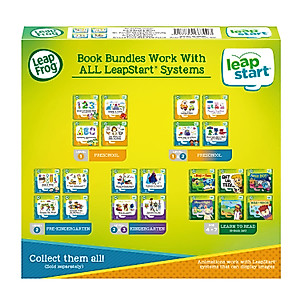 LeapFrog LeapStart Pre-K 4-Pack, for 3-6 yrs includes Mr. Pencil Sharpens Creativity, Read and Write, Around the World, Around Town With PAW Patrol