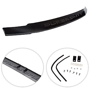 HECASA Black Hood Deflector Bug Shield Compatible with 2017-2022 Ford Super Duty F250 F350