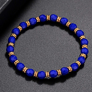 LUX ACCESSORIES Navy Nautical Starfish Anchor Arm Candy Set (5pc)