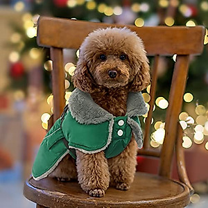 IECOii Dog Winter Clothes, Warm Dog Winter Sweater, Dog Fleece Jacket with Turtle Neck, Dog Waistcoat for Large Dogs Winter Fits for Pitbull, Border Collie, Samoyed, English Bulldogs, XL