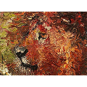 (SOLD) Kaitiaki ❤ - NEW FOR 2019 The pride guardian lion by internationally renown painter Andre Dluhos