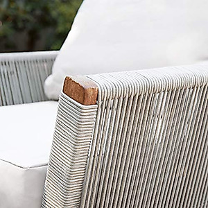 SEI Furniture AMZ8039801DO Brendina Outdoor Armchair, Natural, White