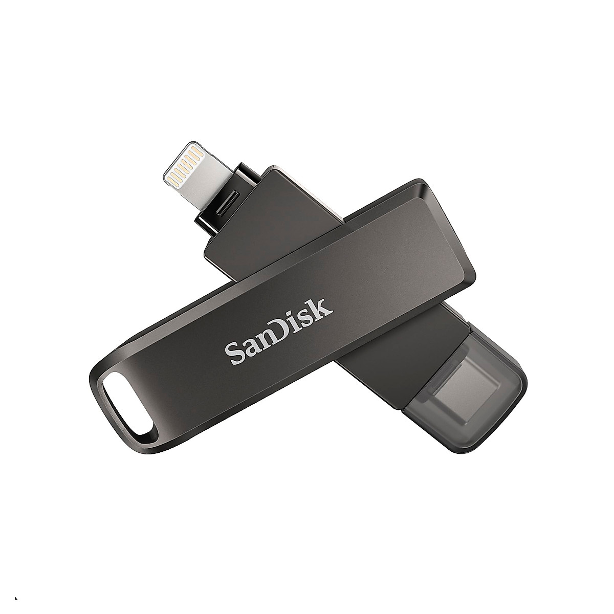 SanDisk 64GB iXpand Flash Drive Luxe - The 2-in-1 USB for iPhone, iPad, and Computer - Thumb Drive with Lightning and USB Type-C Connectors – SDIX70N-064G-GN6NN