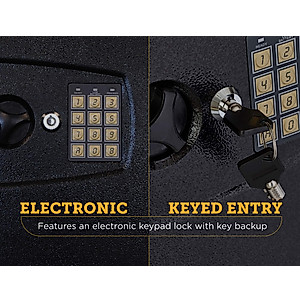 SnapSafe in Wall Long Gun Safe - Secure Heavy Duty Flush Security Safe with Digital Keypad - Use as a Gun Cabinet, Rifle Safe, or Home Safe for Valuables - Installs in Minutes, 44 x 16.25 x 4 Inches