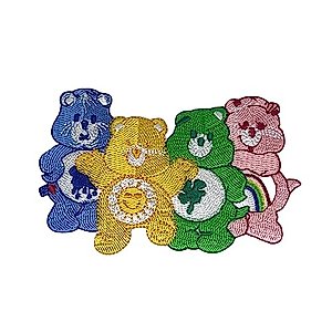 Carebears Patch (4 Inch) Iron or Sew-on Badge Care Bears Retro TV Cartoon DIY Costume, Hat, Cap, Backpack, Bag, Jacket Gift Patches