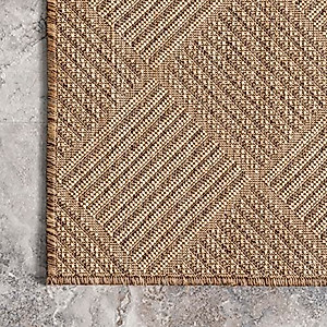 nuLOOM Freda Casual Geometric Indoor/Outdoor Area Rug, 8' x 10', Beige