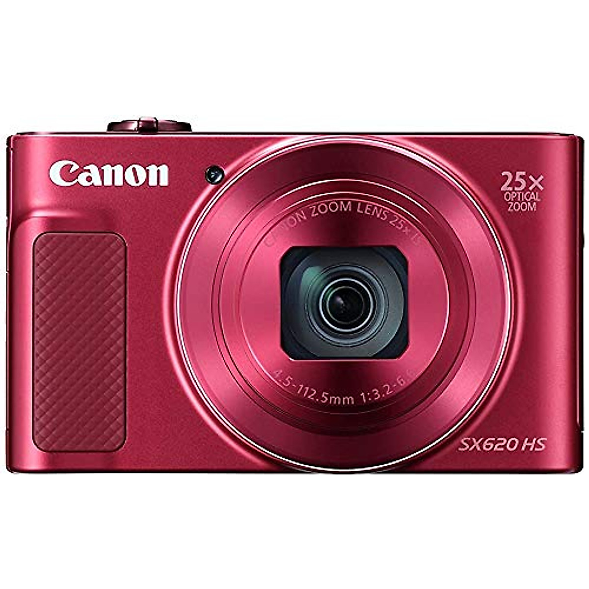 Canon PowerShot SX620 Digital Camera w/25x Optical Zoom - Wi-Fi & NFC Enabled (Red) (Renewed)