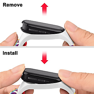 Wanme Bands for Xiaomi Mi Band 5/6 / 7 Strap Women Men, Soft Nylon Sport Strap Compatible with Amazfit Band 5 Replacement Bands Wristband Accessories (Colorful)