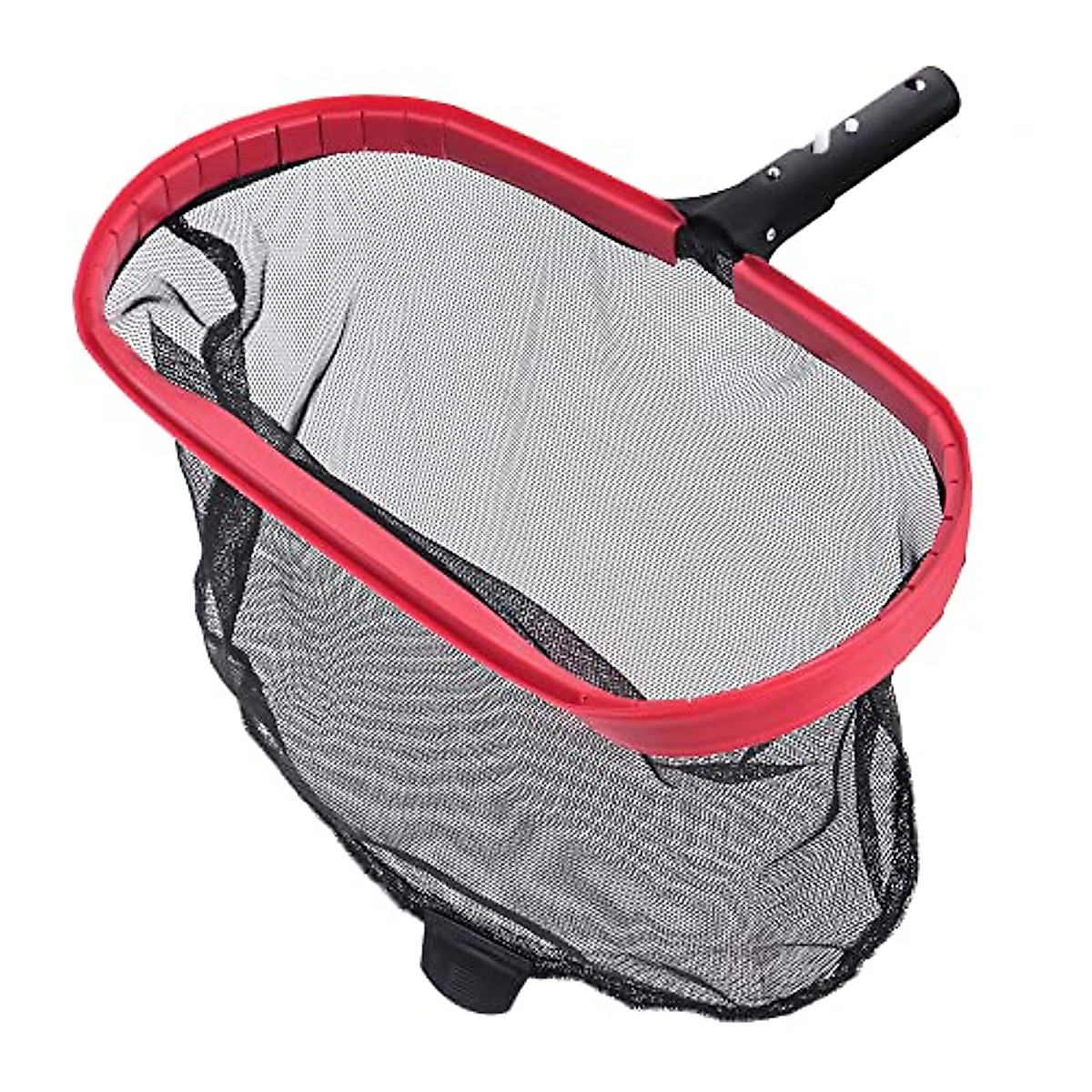 U.S. Pool Supply Professional Deluxe Swimming Pool Leaf Skimmer Rake with Deep Net Bag, Heavy Duty - Strong Reinforced Aluminum Frame, Faster Cleaning & Easier Debris Pickup & Removal, EZ Clip Handle