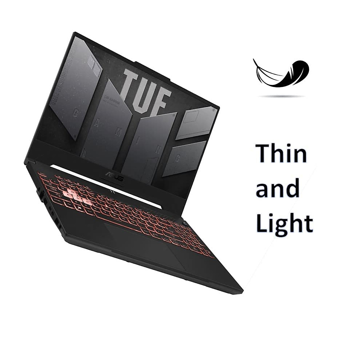Asus 2022 Newest TUF Gaming A15 15.6'' FHD 144Hz Laptop - AMD Ryzen 7 -6800H -RTX 3050 Ti, DDR5, MUX, RGB Backlit KB, WiFi 6, Gray, Win 11, w/HDMI (32GB RAM