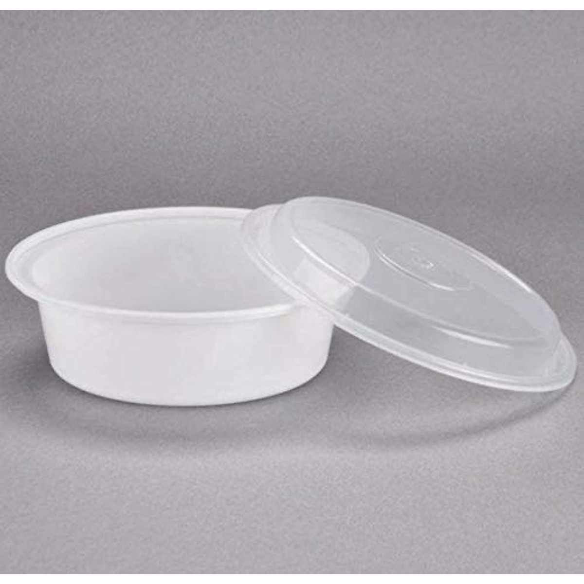Premium Deep Round White Containers - 9" (Pack of 6) - Stackable & Leak-Proof Design | Perfect for Meal Prep, Storage & Reusable Home Organization