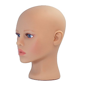 Seedollia Realistic Mannequin Head for Wigs Hat Stands for Display Glasses Holder Stand Headphone Stand Headband Display African American