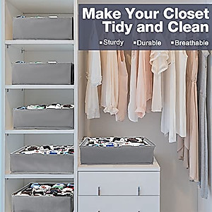 6 Pieces Sock Underwear Drawer Organizer Dividers 144 Cell Sock Drawer Organizers Foldable Cabinet Closet Organizer Underwear Storage Box for Storing Socks Underwear Ties