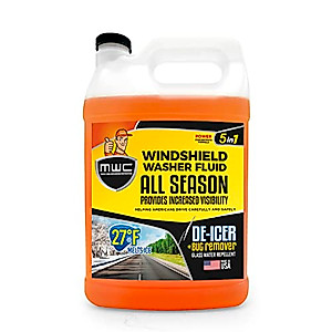 MWC 446948 Windshield Washer Fluid All Season Provides Increased Visibility Orange 1 Gal