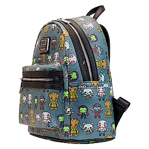 Loungefly Marvel Guardians of the Galaxy Kawaii All Over Print Mini Backpack