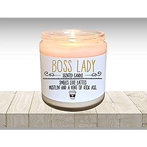 Boss Lady Scented Candle Lady Boss Like a Boss Lady Gift New Job Gift for Boss Funny Gift Boss Babe