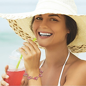 Lola Bella Gifts Pink Flamingo Crystal Bracelet with Gift Box