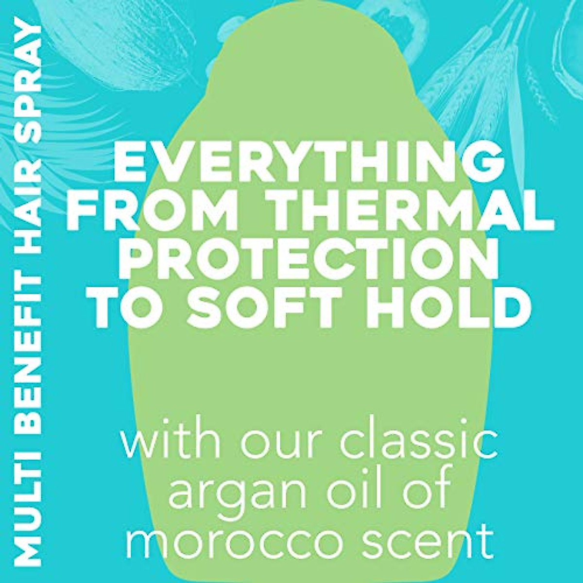 OGX Revitalize + Argan Shine Extra Strength Multi-Benefit Heat Protection Hairspray with Argan Oil & Silk Proteins, Tame Frizz & Non-Greasy Shine, Morocco, 8 Ounce