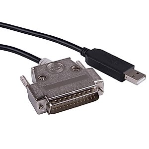 USB to DB25 RS232 Serial Adapter Converter Cable Null Modem for Sharp X68K X68000 PC Communicate Programming Cable