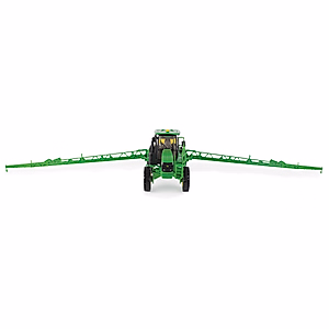 John Deere Tomy Big Farm Lights & Sounds JD R4023 Sprayer, Green, Yellow (1:16 Scale),Unisex Children