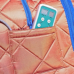 Durherm Infrared Sauna, Low EMF Negative Ion Portable Indoor Sauna with Chair and Heated Footpad, Copper, Large