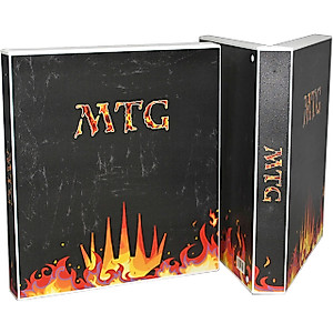 UniKeep Card Storage Case for Magic The Gathering Game with 20 Playing Card Pages - Holds up to 360 MTG Cards (Flames)