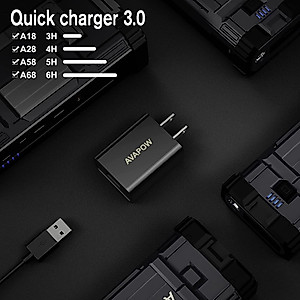 AVAPOW A07 Jump Starter 1500A with AVAPOW Wall Charger 18w for Jump Starter Charging or Phone Charging