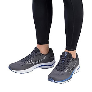 Mizuno Men's Wave Rider 25 | Neutral Support Running Shoe |Eco Friendly Materials | Obsidian | US 12