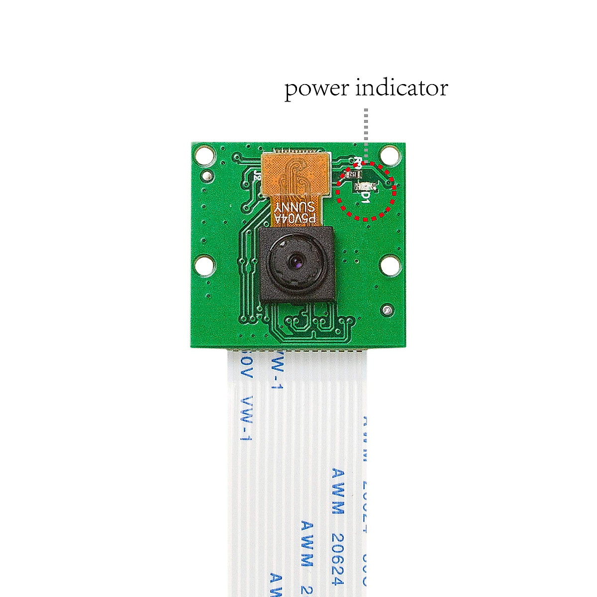 Arducam 5MP Camera for Raspberry Pi, 1080P HD OV5647 Camera Module V1 for Pi5, Pi 4, Raspberry Pi 3, 3B+, and Other A/B Series