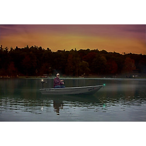 attwood 14190-7 Water-Resistant Portable Clamp-On LED Light Kit with Marine Gray Finish