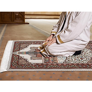 Anlising Prayer Mat, Prayer Mat Islamic, Muslim Prayer Rug, Prayer Mat Islam, with Elegant Design Bags, for Ramadan Islamic Muslim Prayer, Great Gift for Family, Lover and Friends