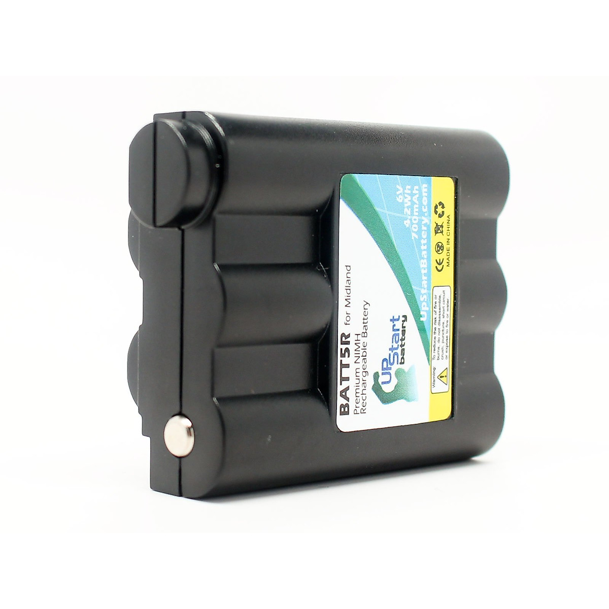 2 Pack - Replacement for Midland GXT900 Battery - Compatible with Midland BATT-5R Two-Way Radio Battery (700mAh 6V NI-MH)