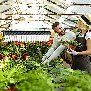 Ohtoad Grow Lights for Indoor Plants,200W UV-IR Full Spectrum LED Plant Grow Light, Hanging Light with On/Off Switch & Daisy Chain for Houseplant