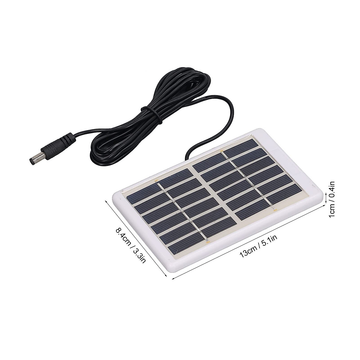 Portable Solar Panel 1.2W 6V 9V Polysilicon Crystals DC Interface Solar Charger Panel for Solar Water Pumps, Solar Lawn Lights