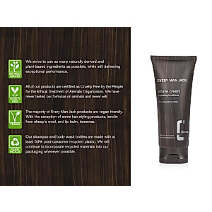 Every Man Jack Shave Cream Sensitive Skin Fragrance-free, 6.7 Oz