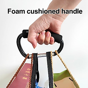 2 PCS Strong Stroller Hooks for Bags, Car Headrest Hook, Grocery Bag Hooks Large Carabiner Heavy-Duty Clip Hook for Groceries, Dog Leashes, Purses - 5.5"