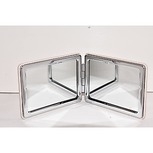 Fawn Pug Dog Pup Wearing a Scarf Compact Magnifing & Regular Pocket Purse Makeup Mirror