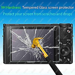 DSC-RX100M7 Screen Protector for Sony RX100 VII Digital Camera,ULBTER 0.3mm 9H Hardness Tempered Glass Cover Anti-Scrach Anti-Fingerprint Anti-Bubble Anti-Water Anti-Dust [3 Pack]