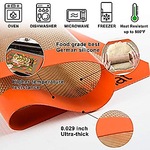 MMmat Silicone Baking Mats for Quarter Sheet - Best German Silicone - Set of 2