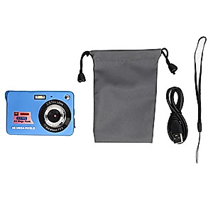 Digital Camera, 8X Zoom, 4K 48MP, 2.7in LCD Display, Vlogging Camera, with Fill Light, Rechargeable Mini Camera, Anti Shake, for Photography Continuous Shooting (Blue)