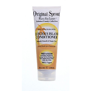 Original Sprout Tahitian Conditioner for Color-Treated Hair, Vegan, 8 oz. Bottle